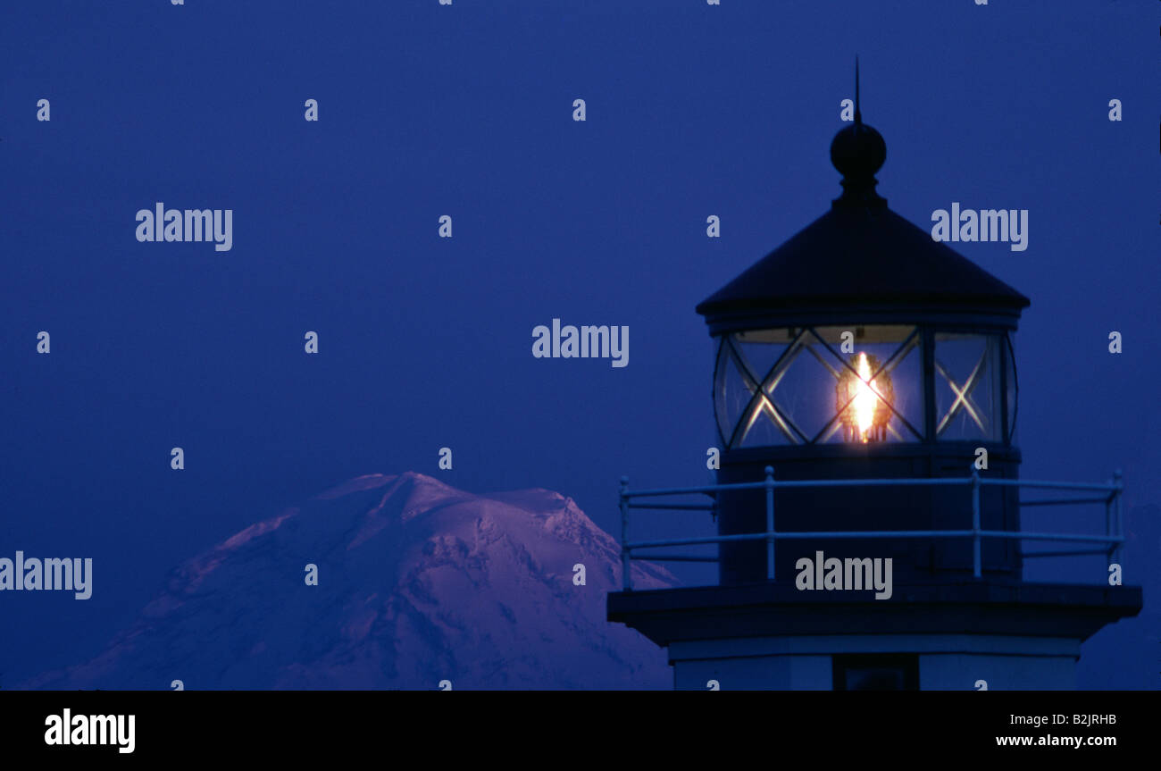 Point Robinson Maury Island Lighthouse Coast Guard Mt. Rainier Vashon ...