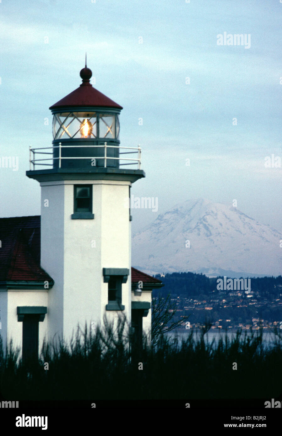 Point Robinson Maury Island Lighthouse Coast Guard Stock Photo - Alamy