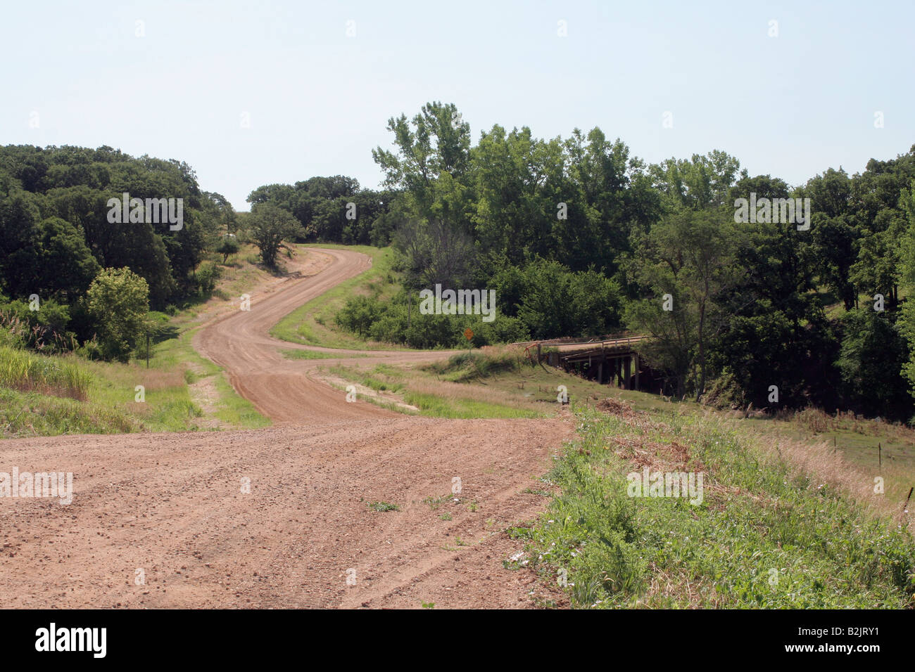 Country road in loess covered hills of western Iowa Stock Photo - Alamy