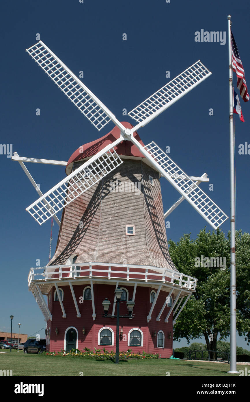 Dutch windmill replica Orange City Iowa Stock Photo - Alamy