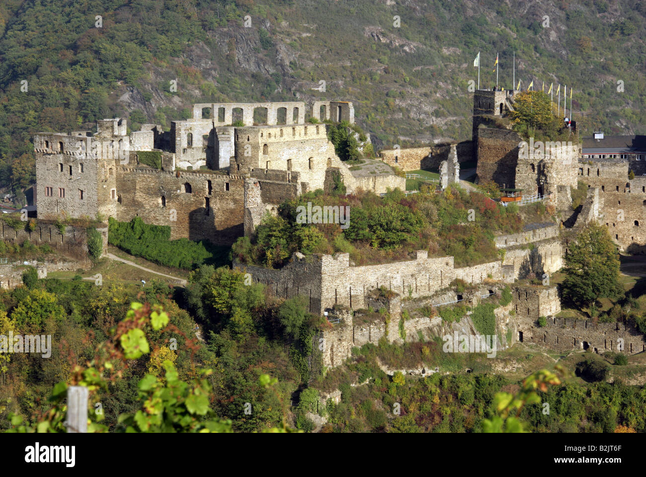 architecture, castles, Germany, Rhineland-Palatinate, Rheinfels Castle ...