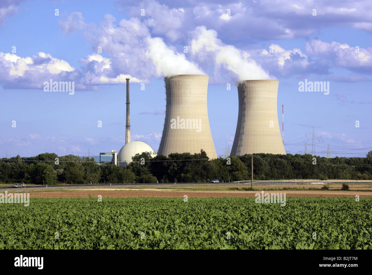 energy, Grafenrheinfeld Nuclear Power Plant, Bavaria, Germany, exterior ...