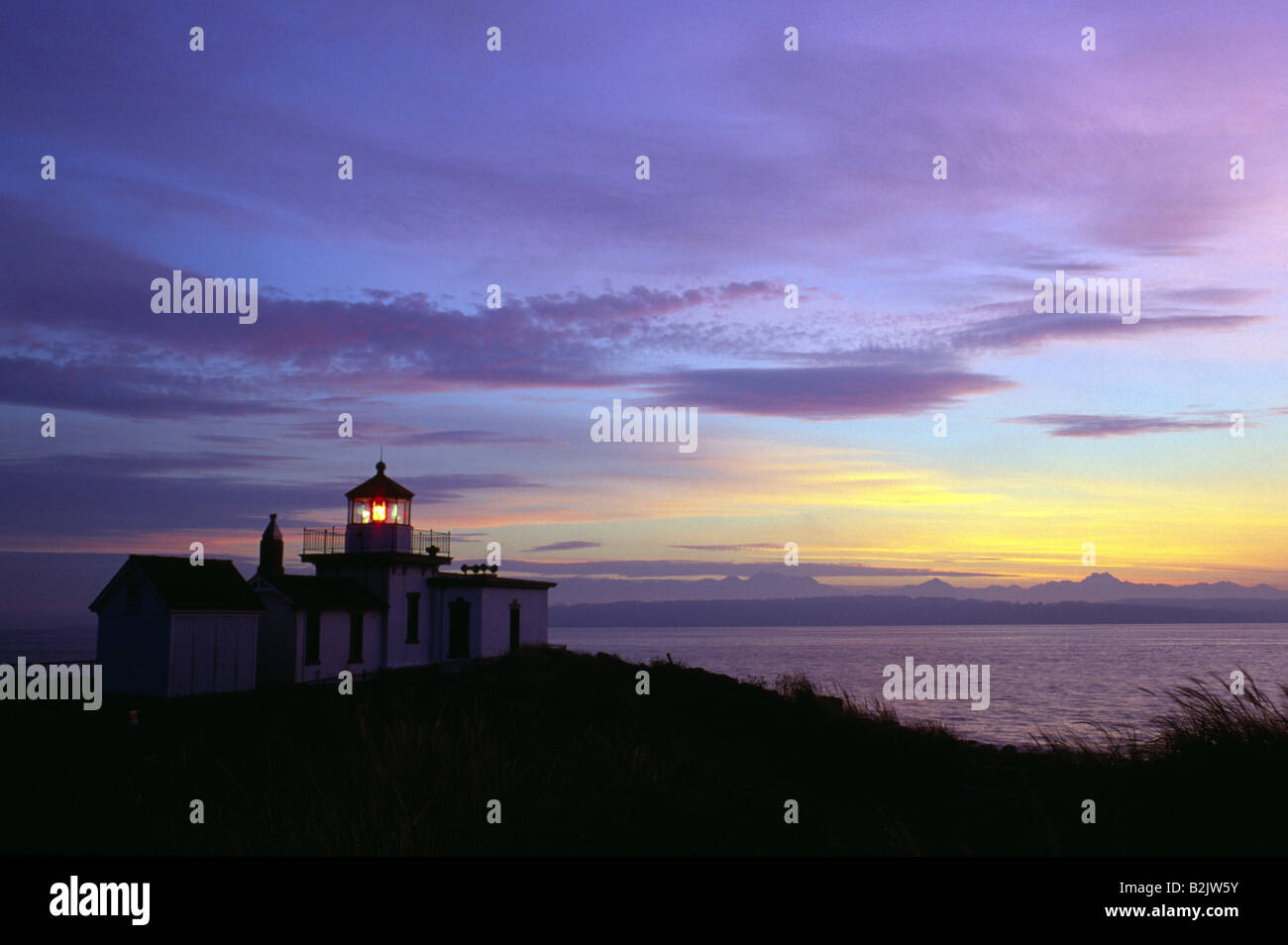 West Point Lighthouse Light Station Discovery Park Sandy Point Puget ...