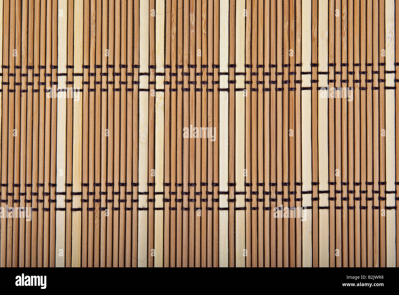great image of a wooden bamboo mat background Stock Photo - Alamy