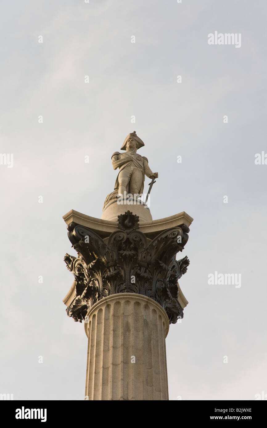 Nelson Column Trafalgar Square London England Stock Photo - Alamy
