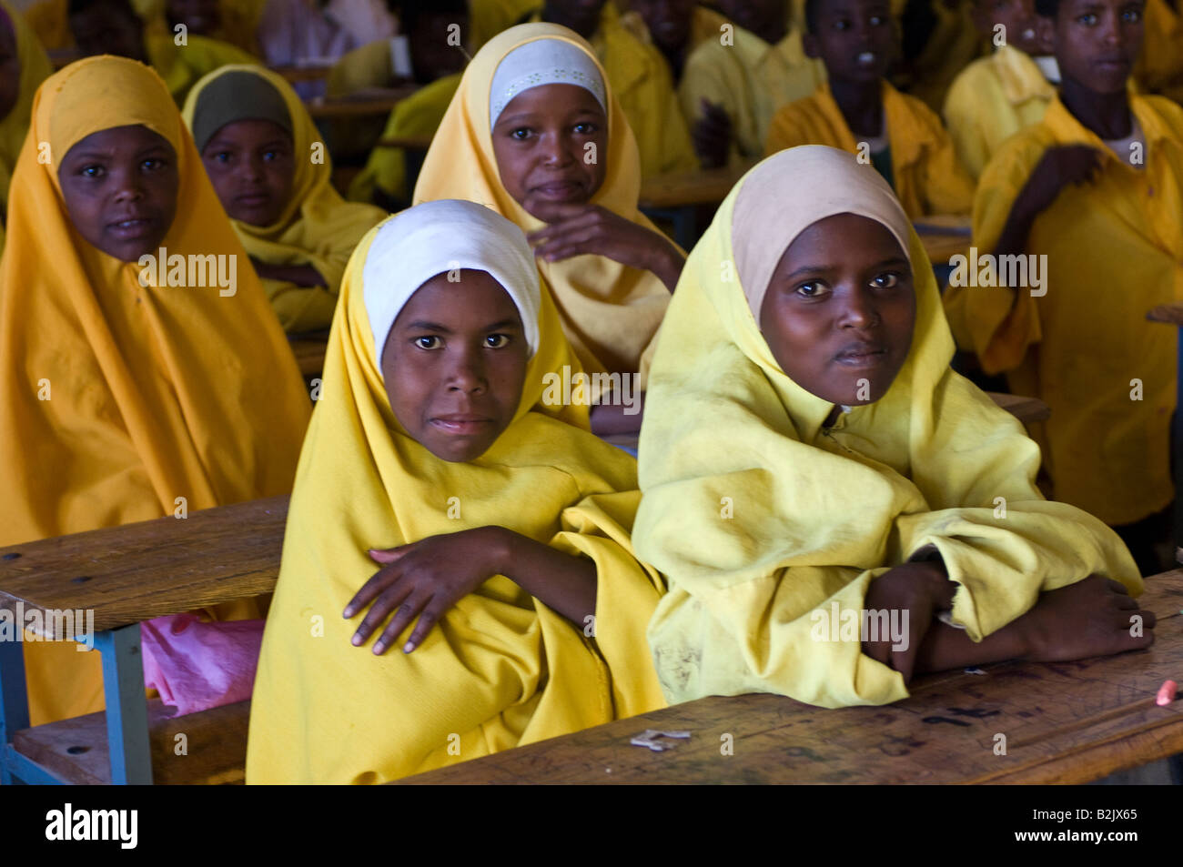 Students at a Muslim school in Somali Region, Ethiopia, Africa Stock ...