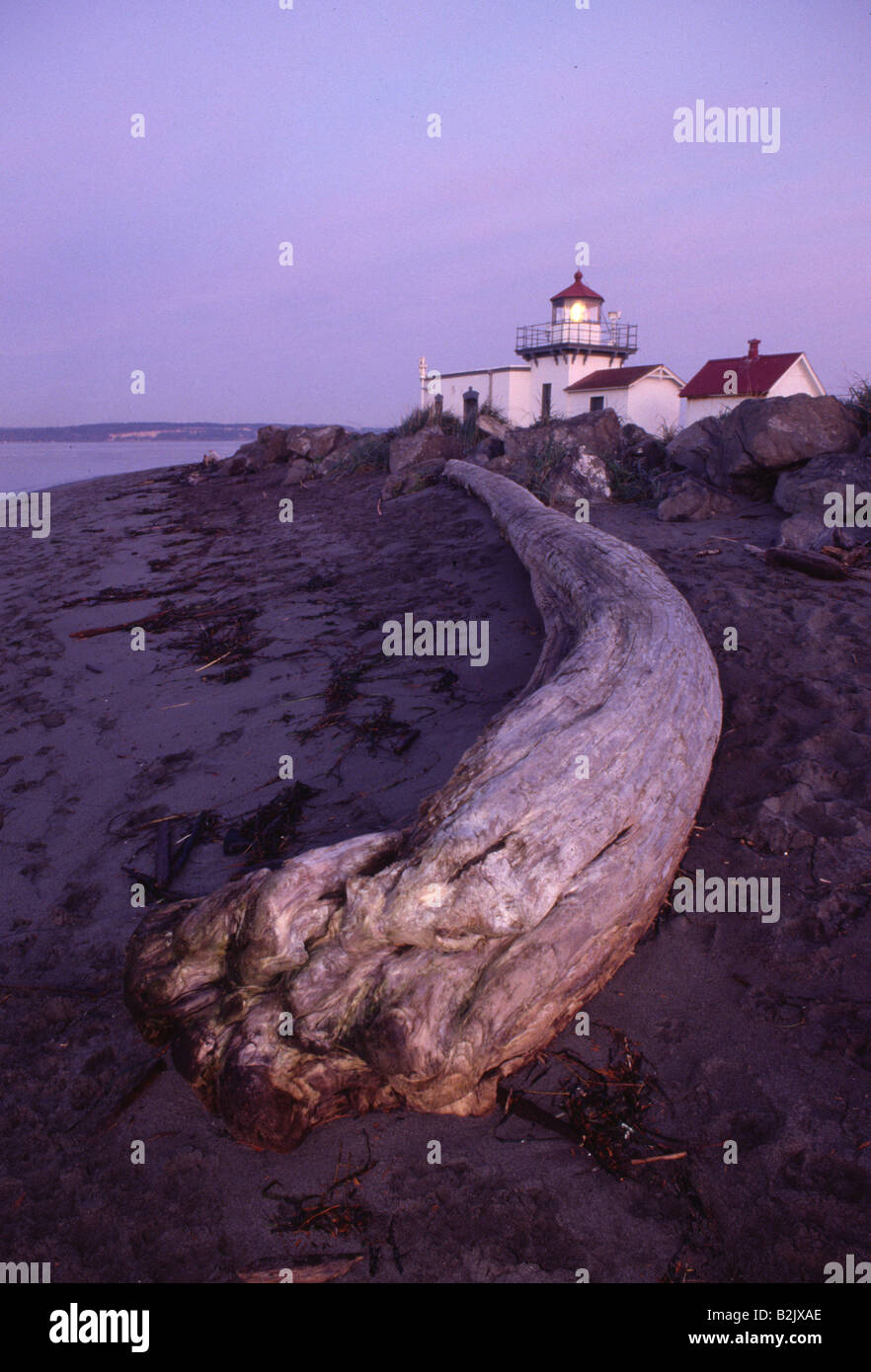 West Point Lighthouse Light Station Discovery Park Sandy Point Puget ...