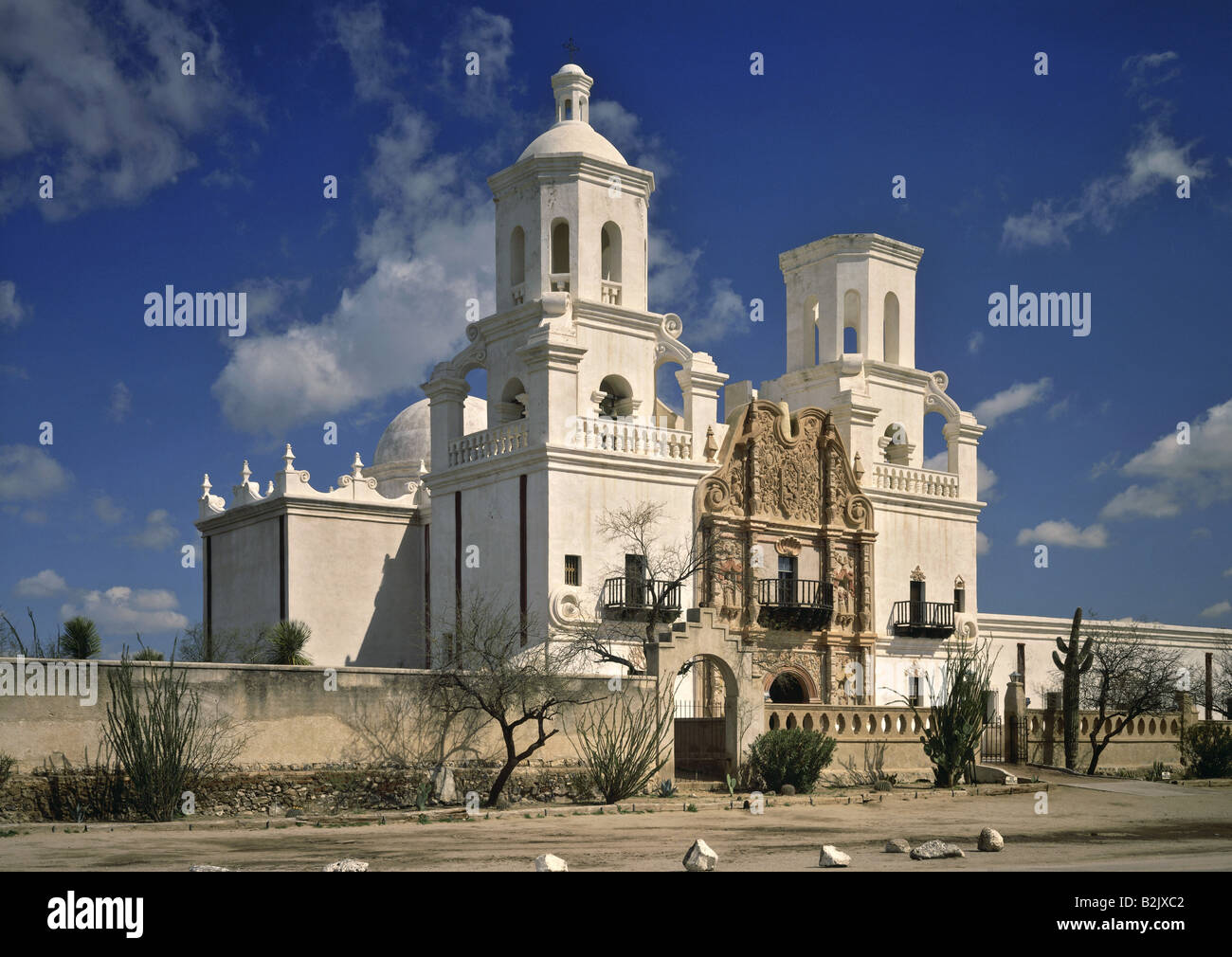 geography / travel, USA, Arizona, Tucson, churches, Mission San Xavier ...
