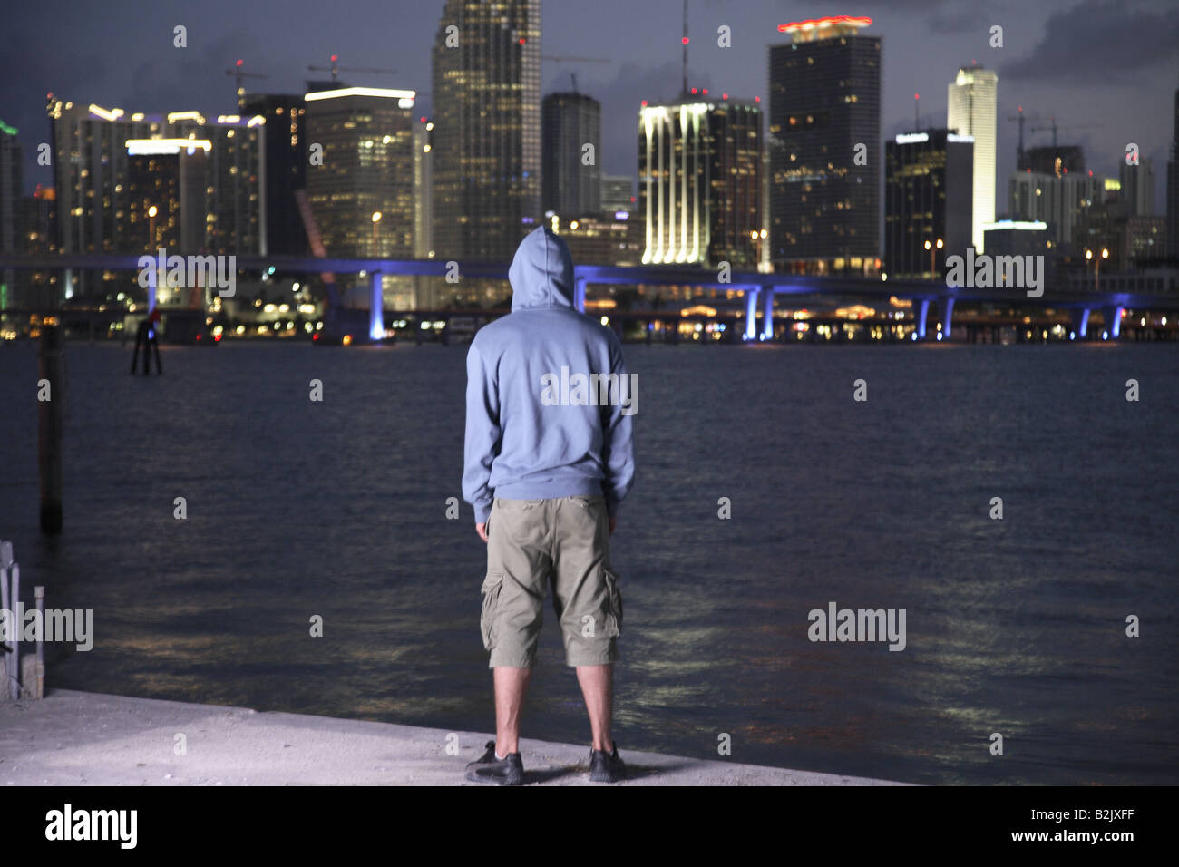 Skyline miami man hi-res stock photography and images - Alamy