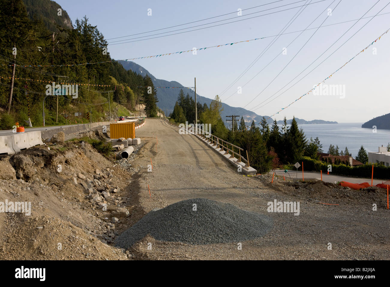 highway construction on hwy 99 the road to the 2010 winter Olympics in ...