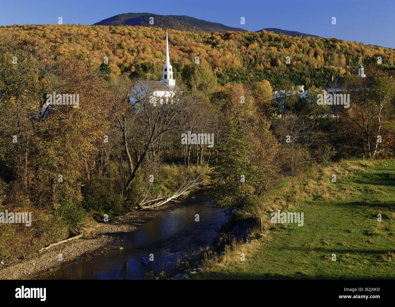geography / travel, USA, Vermont, Stowe, churches, Stowe Community ...