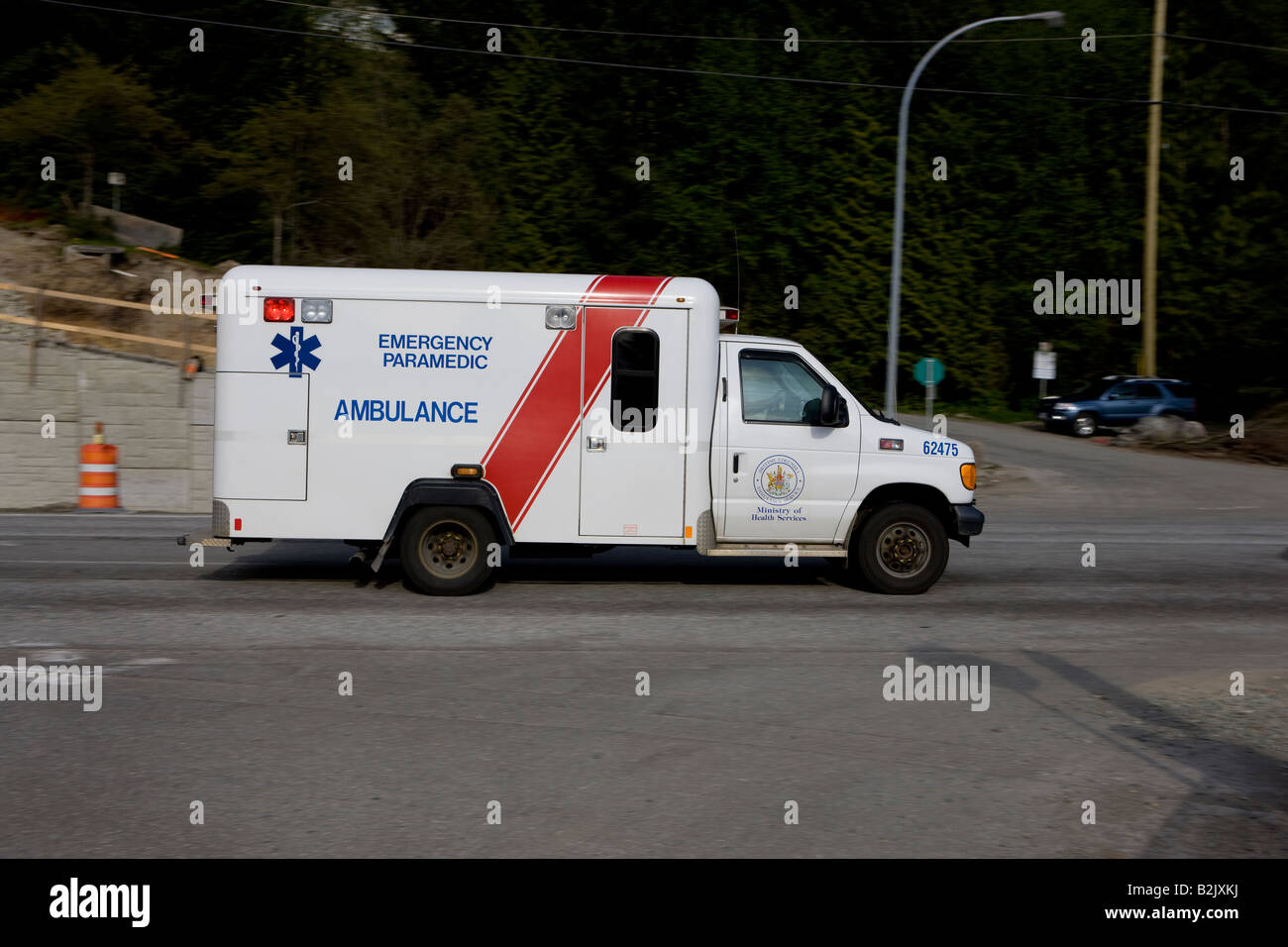 an ambulance and highway construction on hwy 99 the road to the 2010 ...