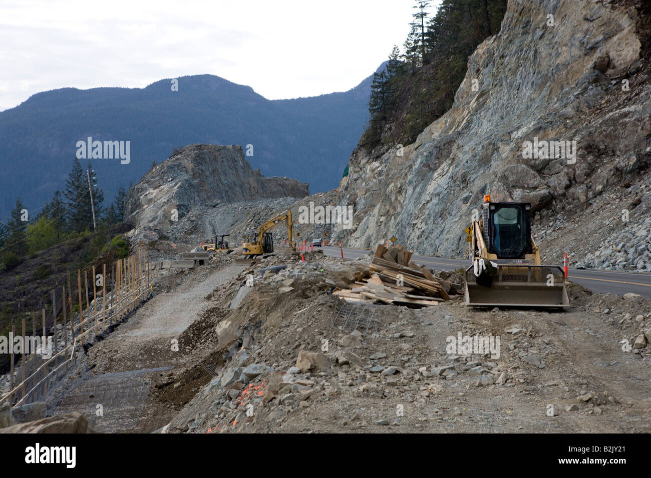 highway construction on hwy 99 the road to the 2010 winter Olympics in ...