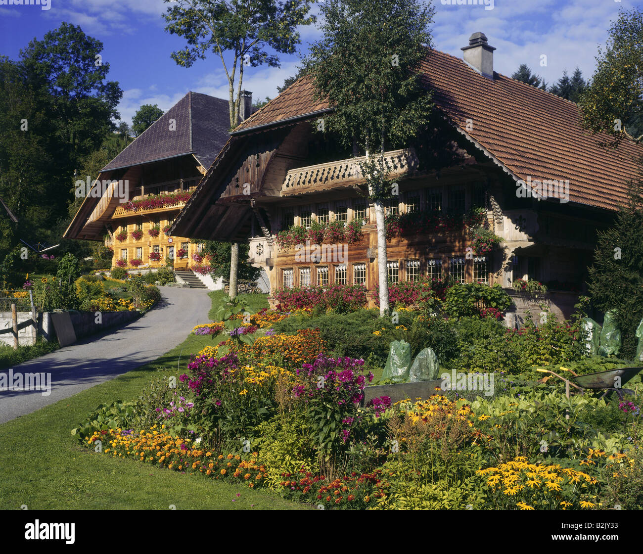 geography / travel, Switzerland, Bern, Eggiwil, buildings, Emmental ...