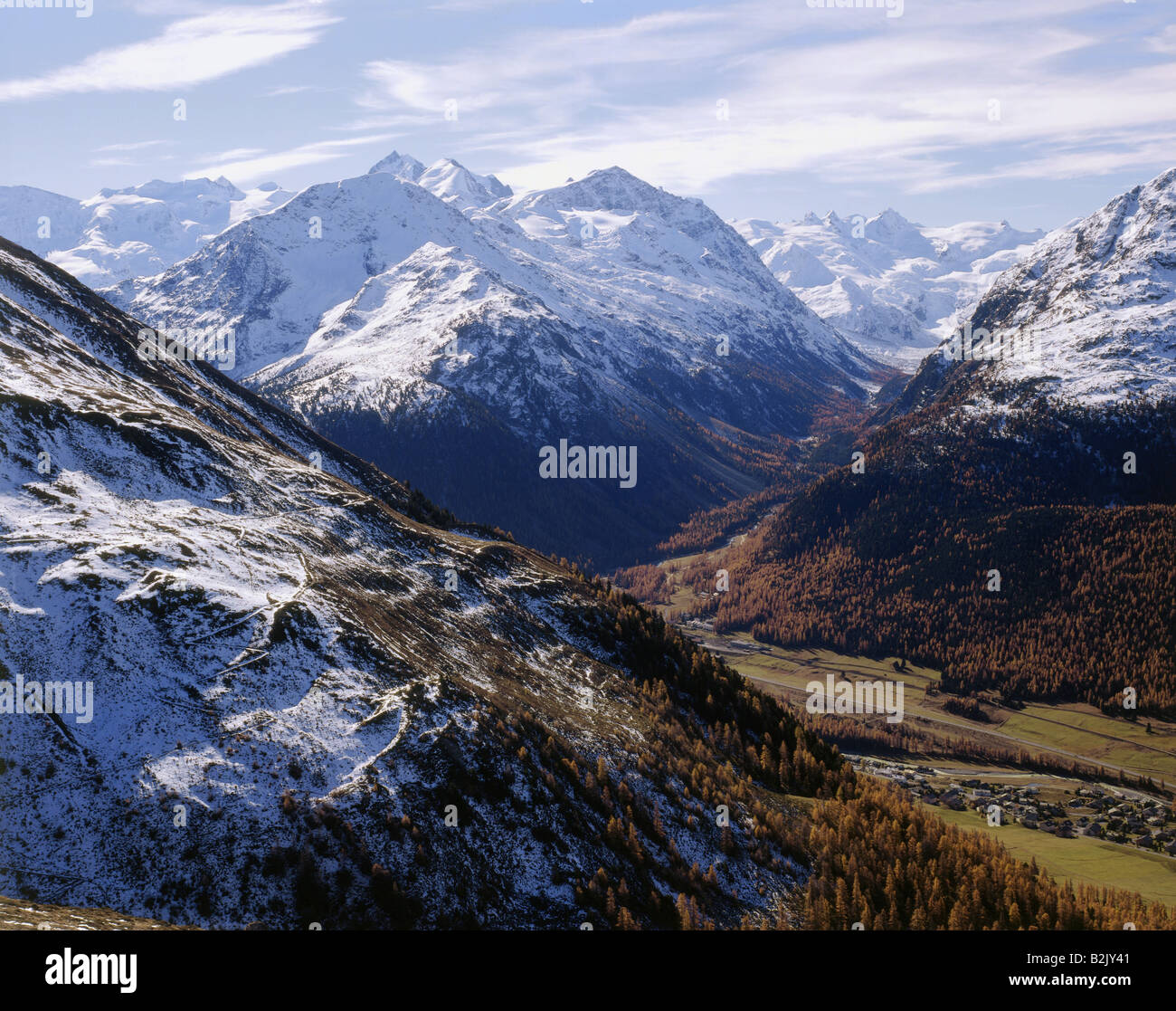 geography / travel, Switzerland, Grisons, landscapes, Bernina Alps, Piz ...