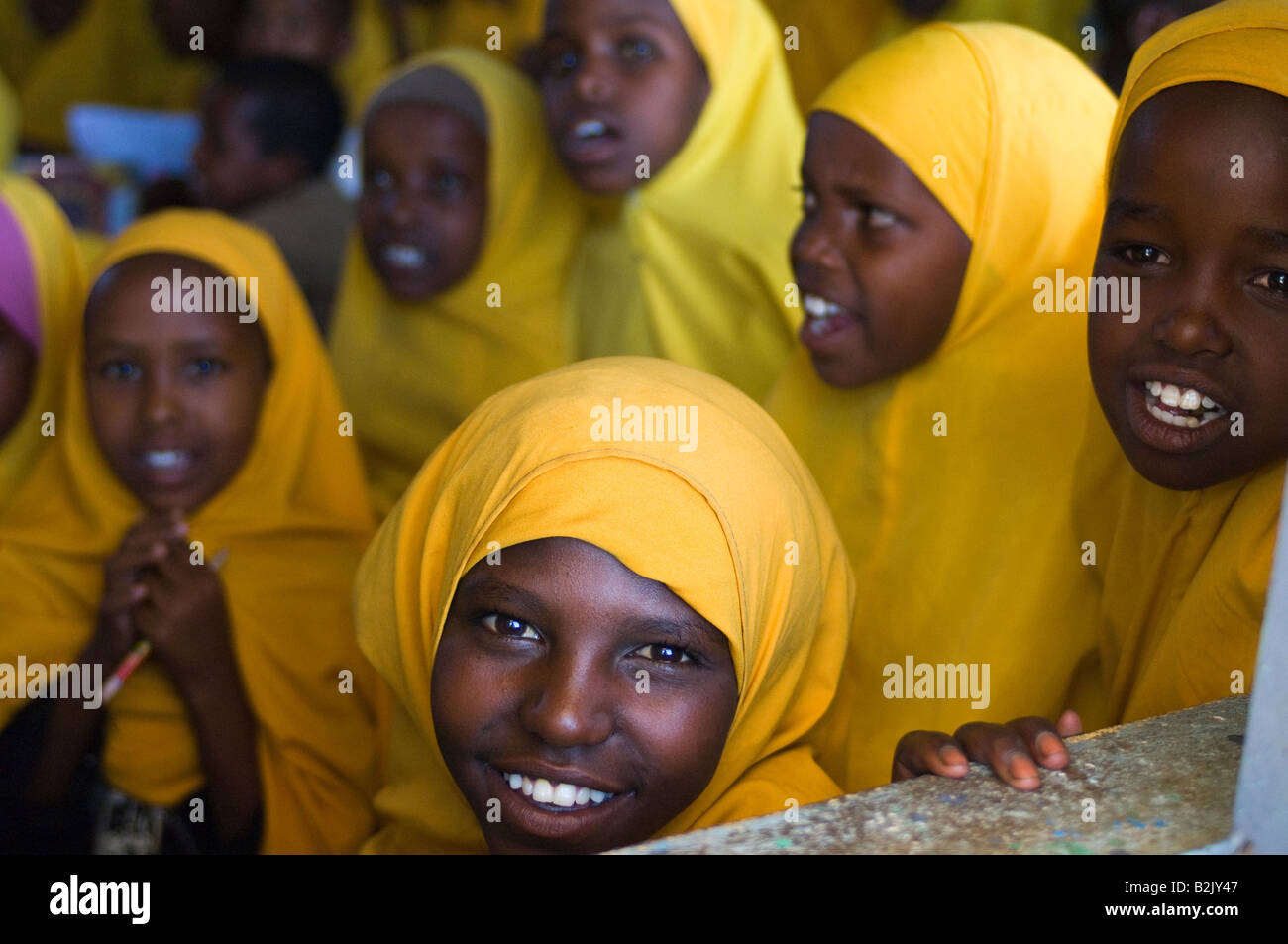 Students at a Muslim school in Somali Region, Ethiopia, Africa Stock ...