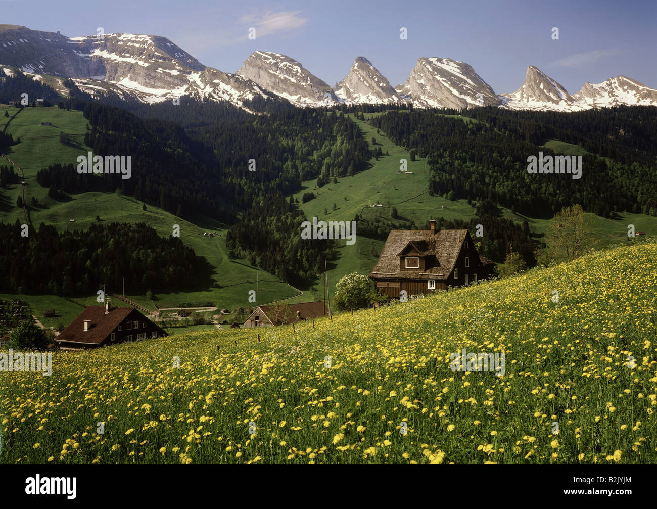 geography / travel, Switzerland, St. Gallen, landscapes, Appenzell Alps ...