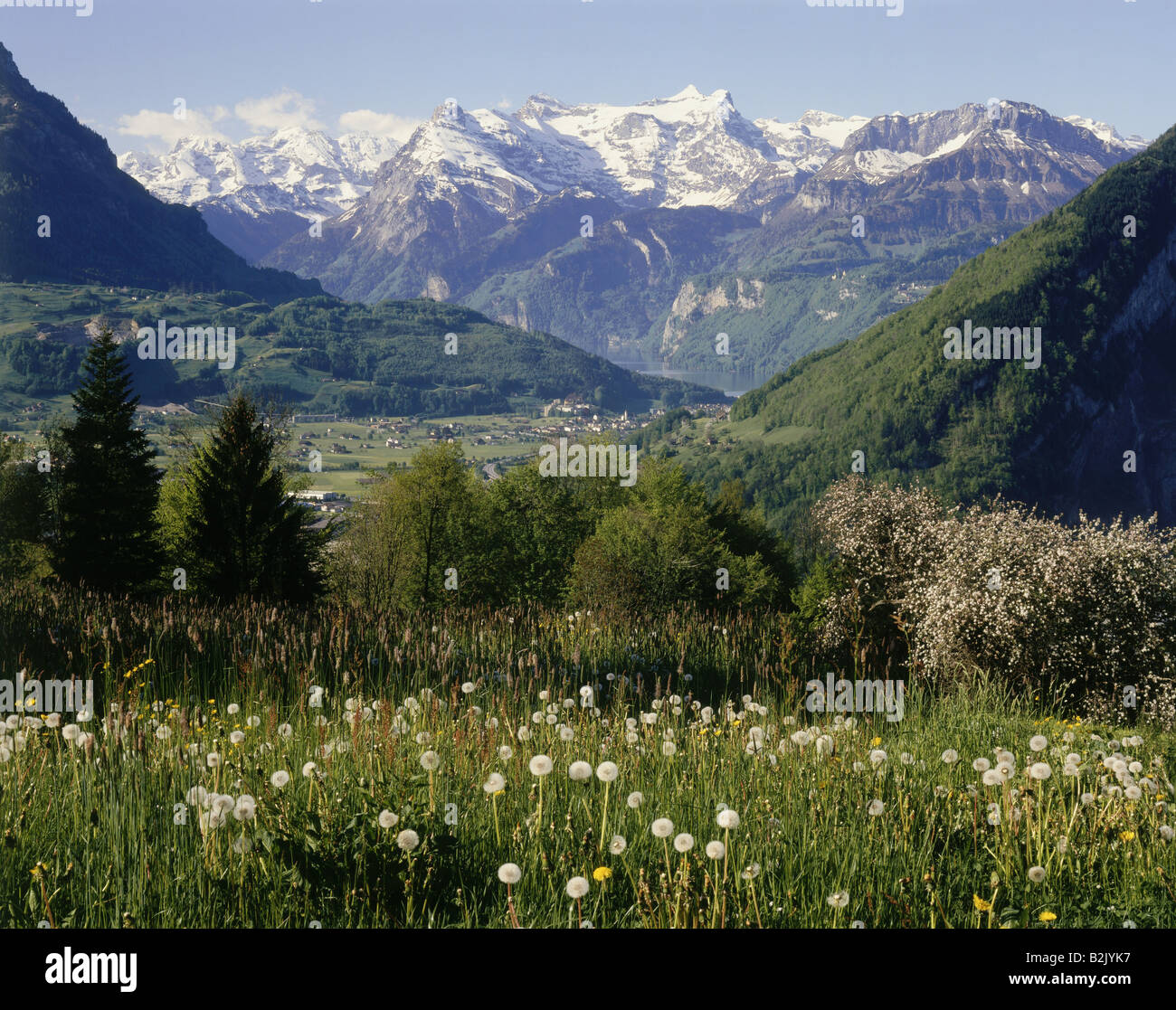geography / travel, Switzerland, Schwyz, landscapes, view on Gitschen ...