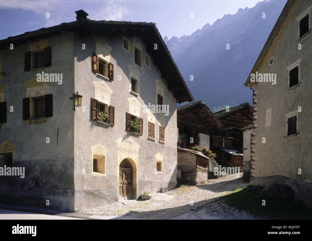 House with sgraffito hi-res stock photography and images - Alamy