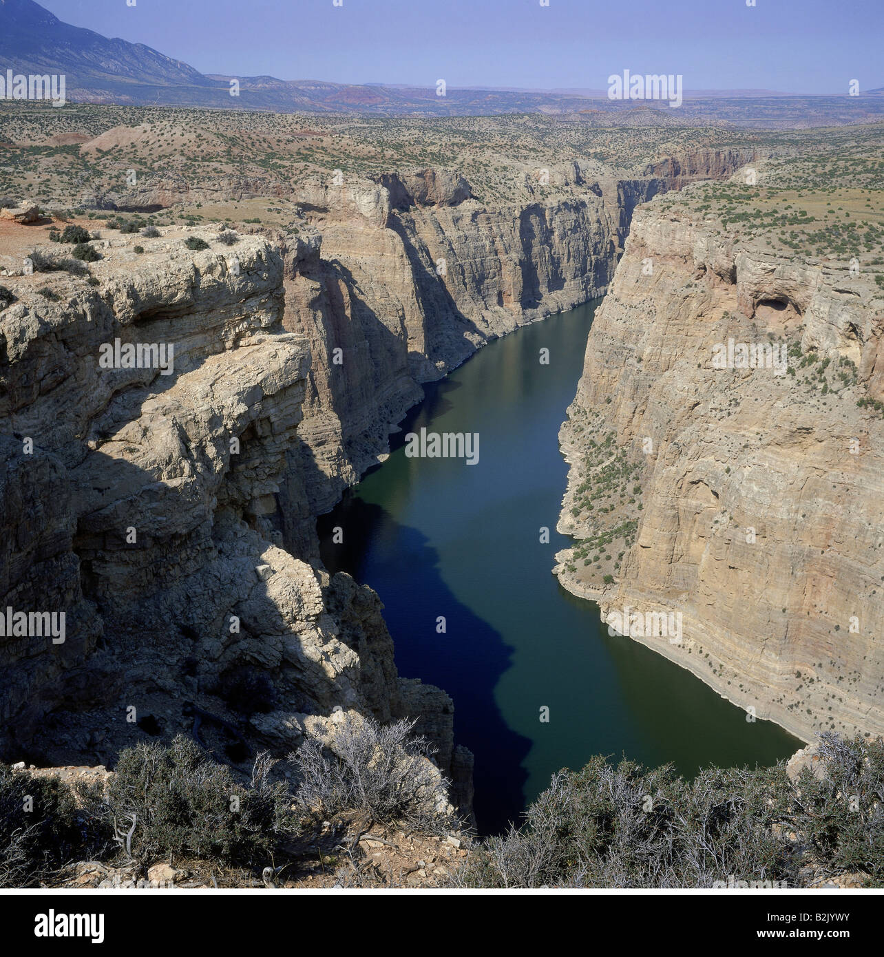 geography / travel, USA, Wyoming, landscapes, Bighorn Canyon National ...