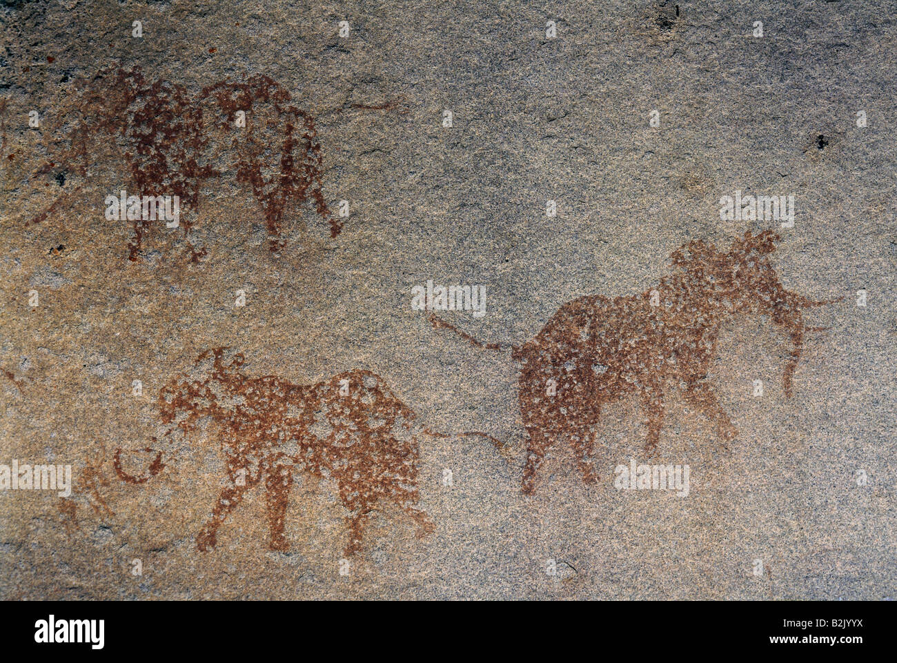 Prehistoric rock paintings hi-res stock photography and images - Alamy