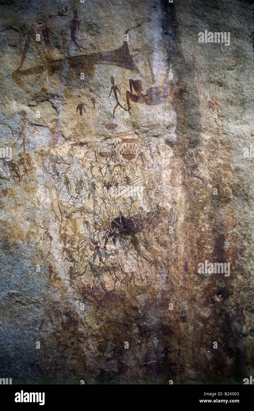 aeon / prehistory, petrographs, rock paintings at Diana's Vow, near ...