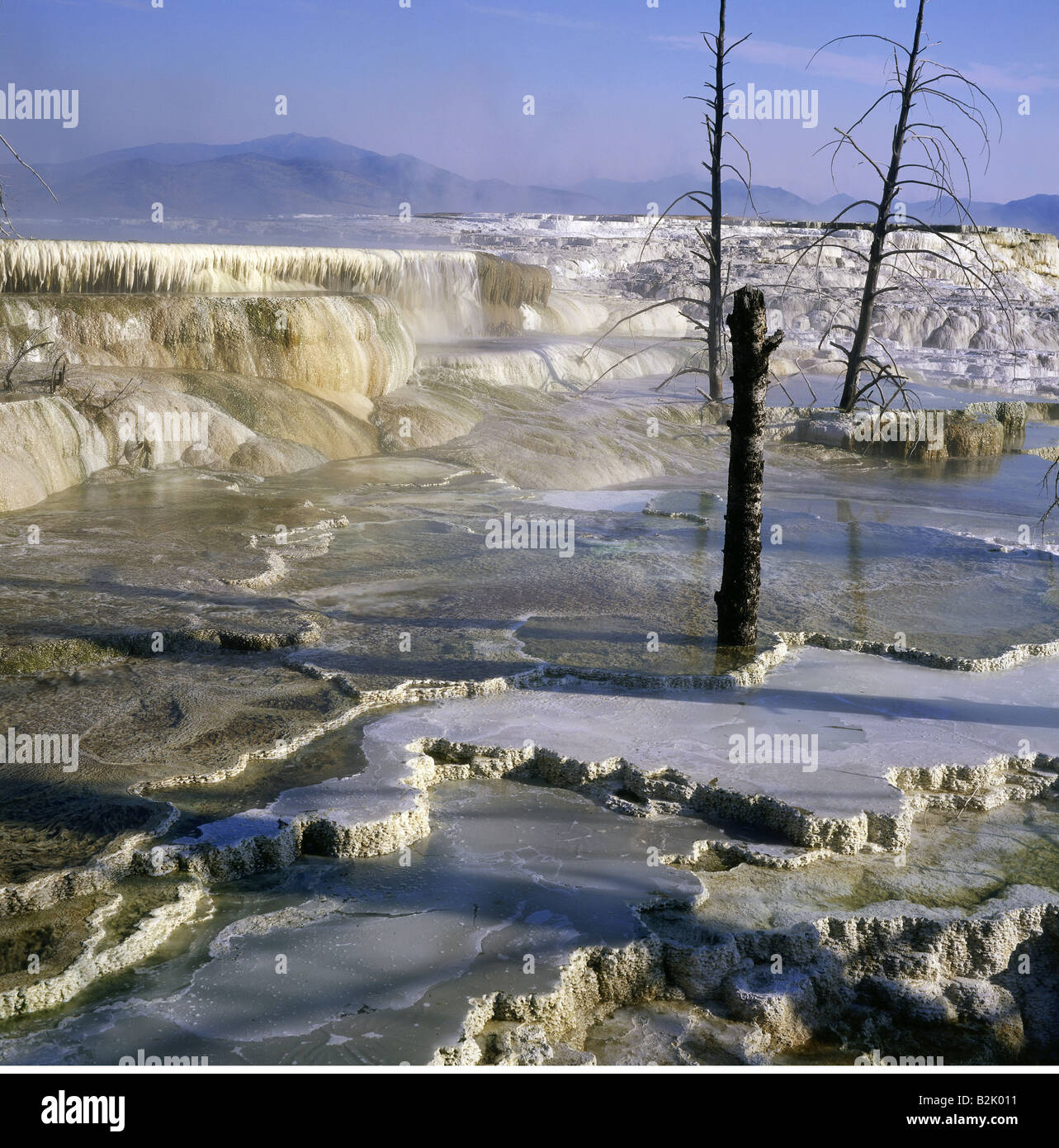 Lime sinter terrace hi-res stock photography and images - Alamy