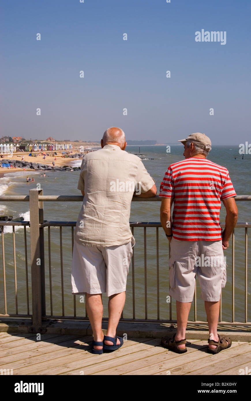 Man looking over railings hi-res stock photography and images - Alamy