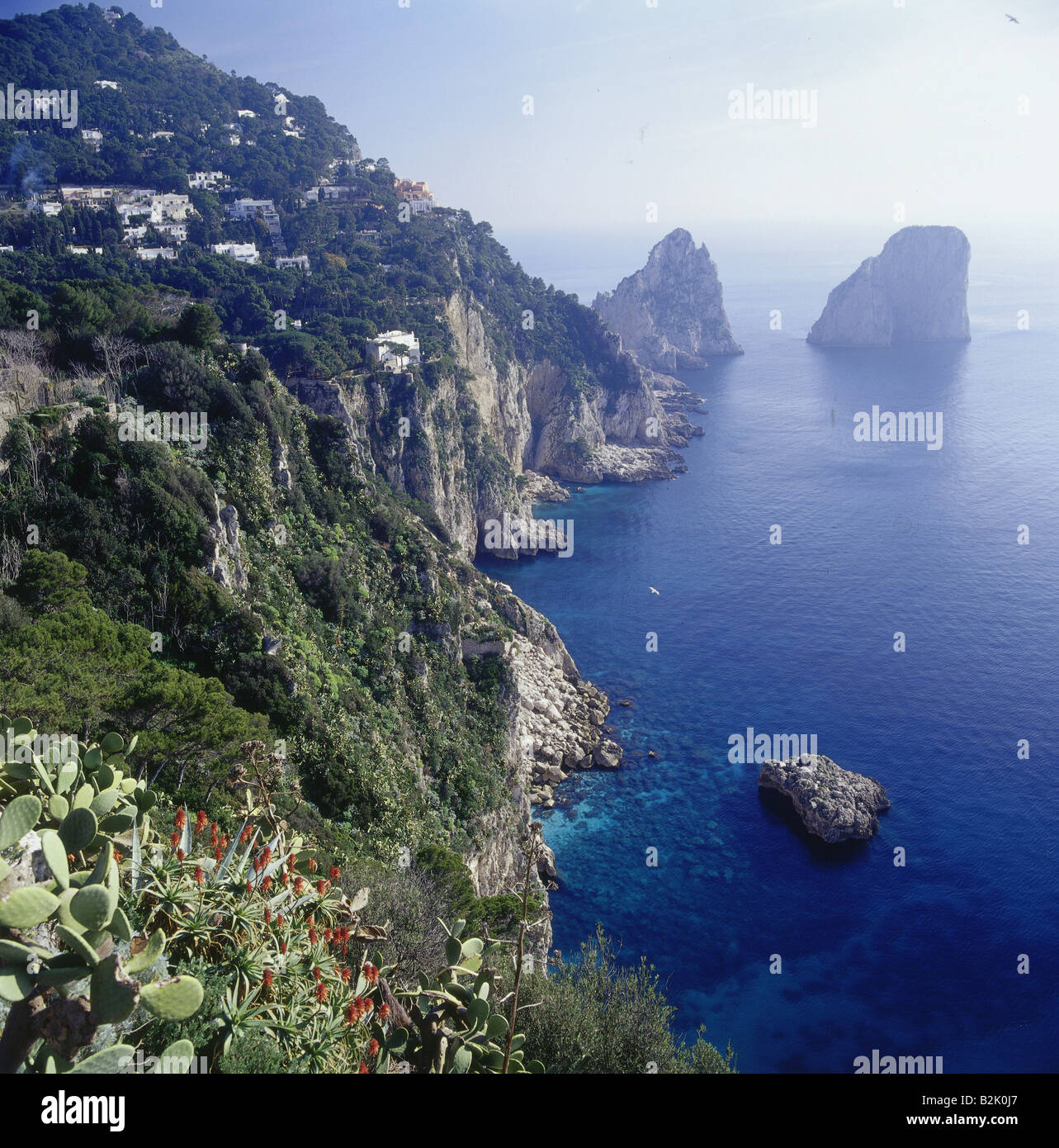 geography / travel, Italy, landscapes, Capri, Punta Tragara with ...