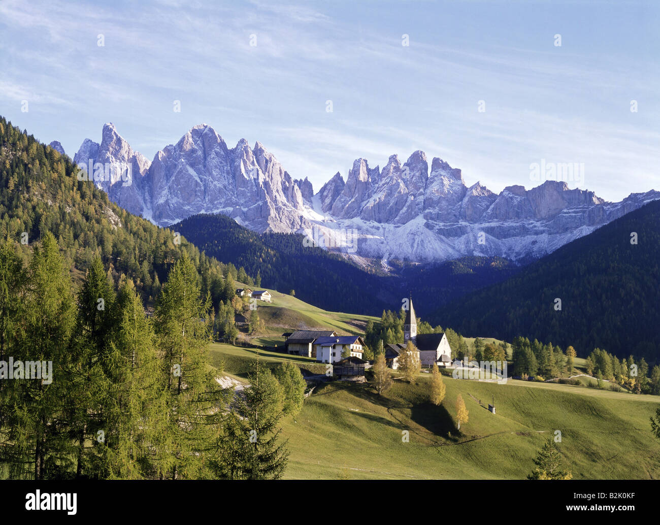 geography / travel, Italy, South Tyrol, landscapes, Dolomites, Villnöss ...