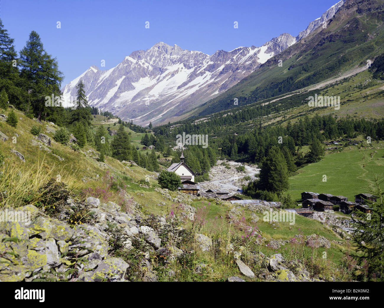 geography / travel, Switzerland, Valais, landscapes, Lötschental ...