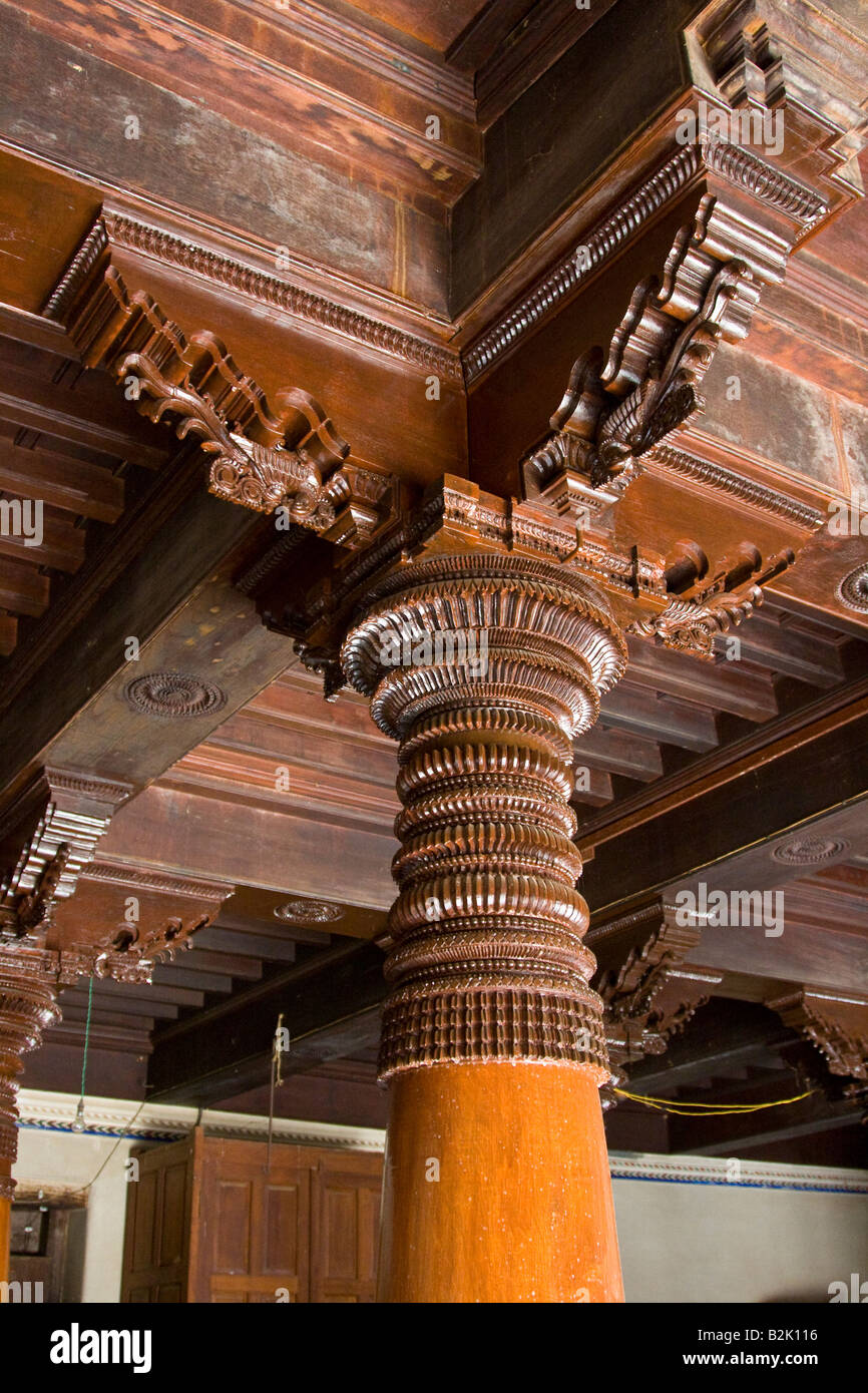 Architectural Details on a Mansion in Chettinad South India Stock Photo ...