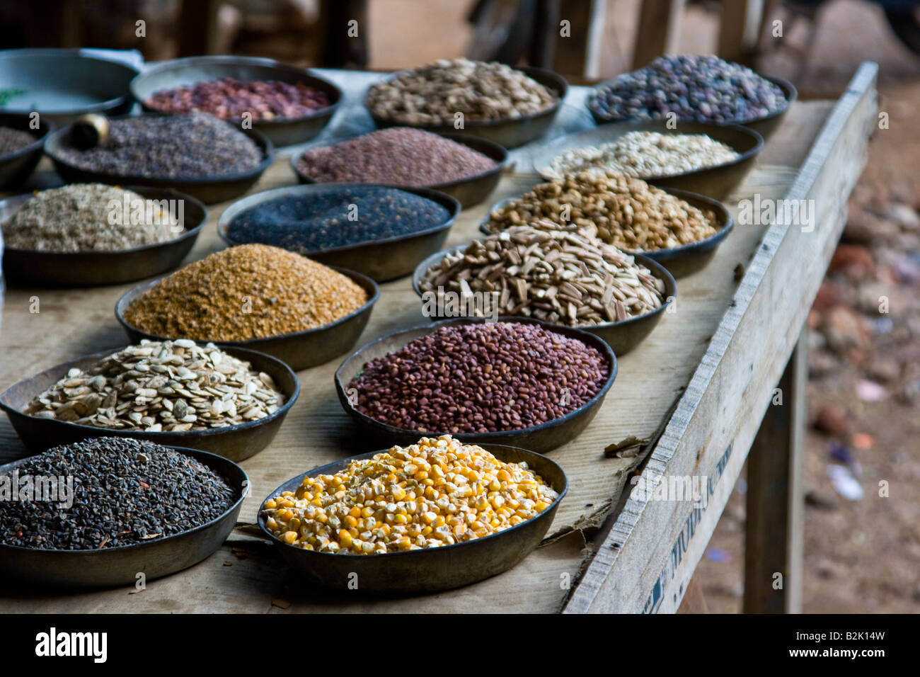 Dried Lentils in a Market in Thanjavur South India Stock Photo - Alamy