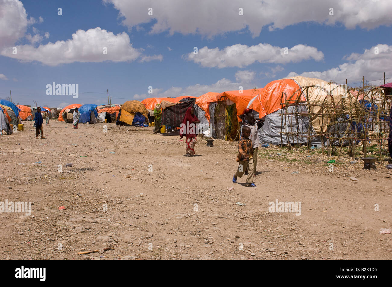 Life in a Somali refugee camp in Somali Region, Ethiopia, Africa Stock ...