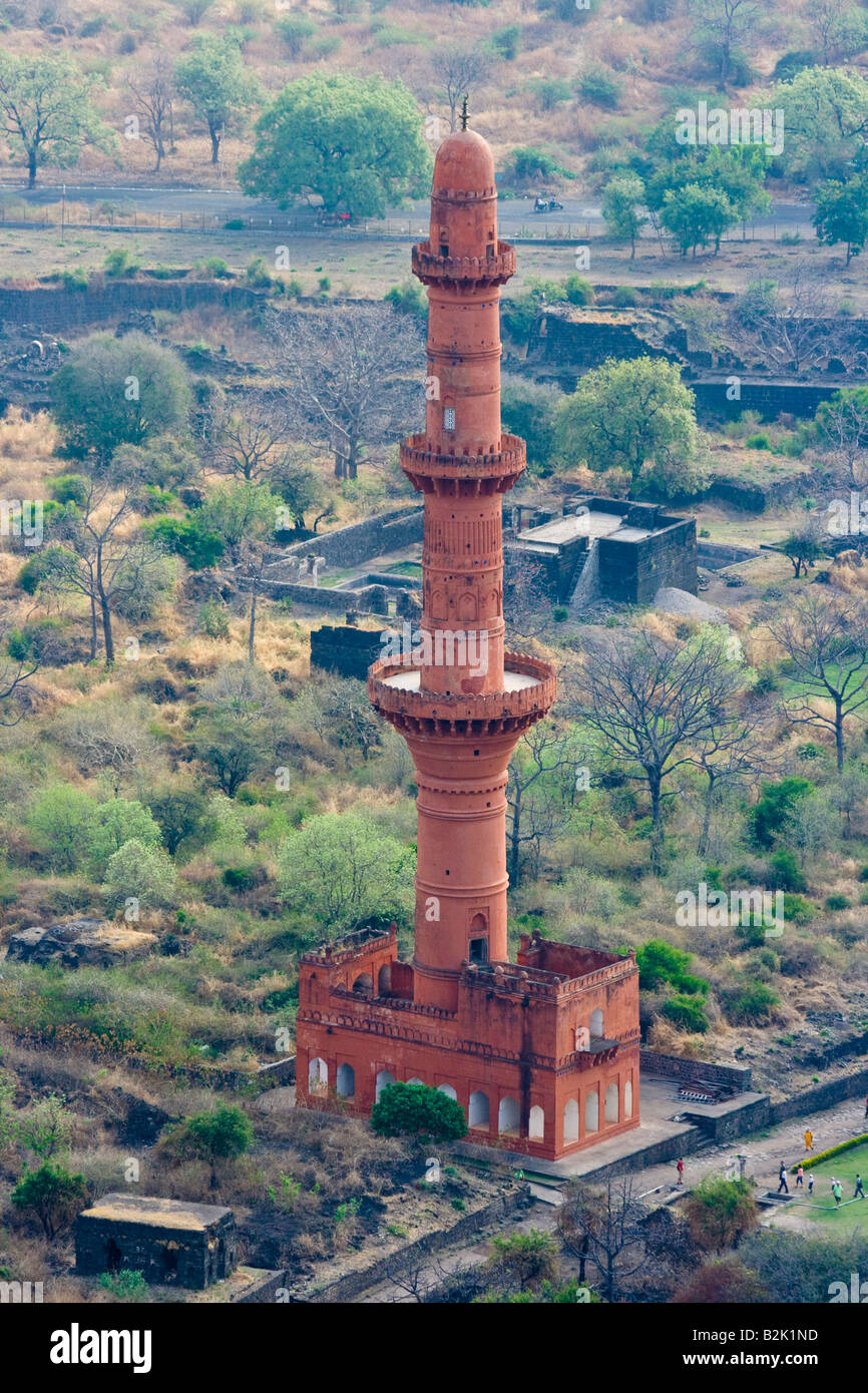 Chand Minar inside Davagiri Fort in Daulatabad near Aurangabad India ...