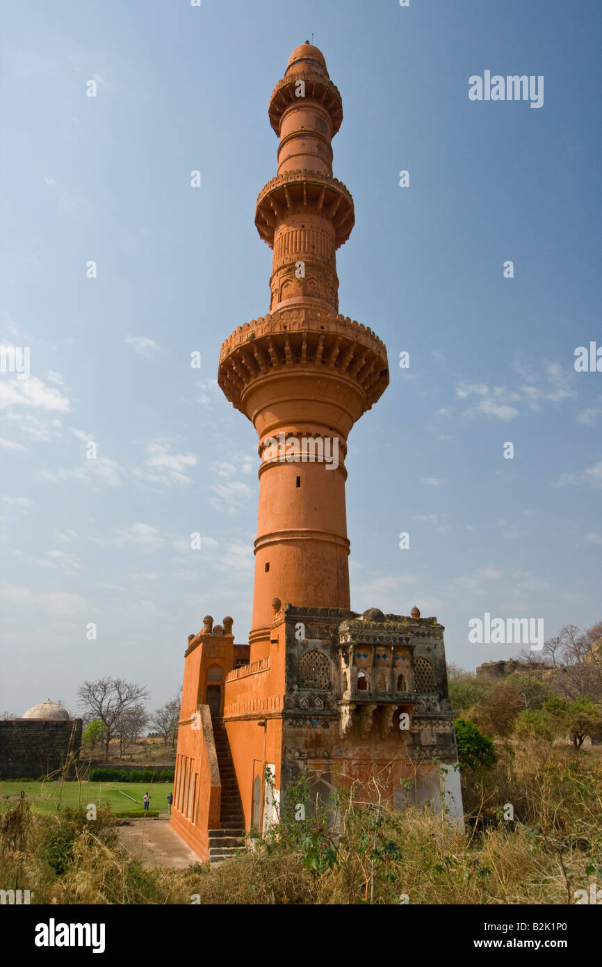 Chand Minar inside Davagiri Fort in Daulatabad near Aurangabad India ...