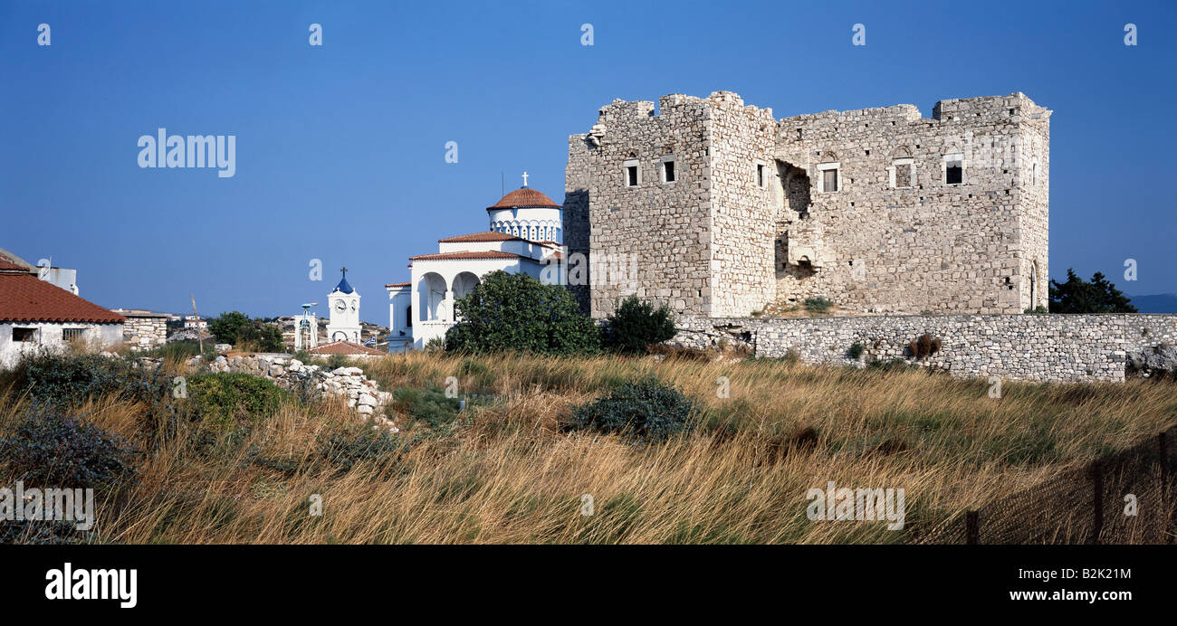 geography / travel, Greece, Samos, Pythagoreio, Logothetis Castle with ...