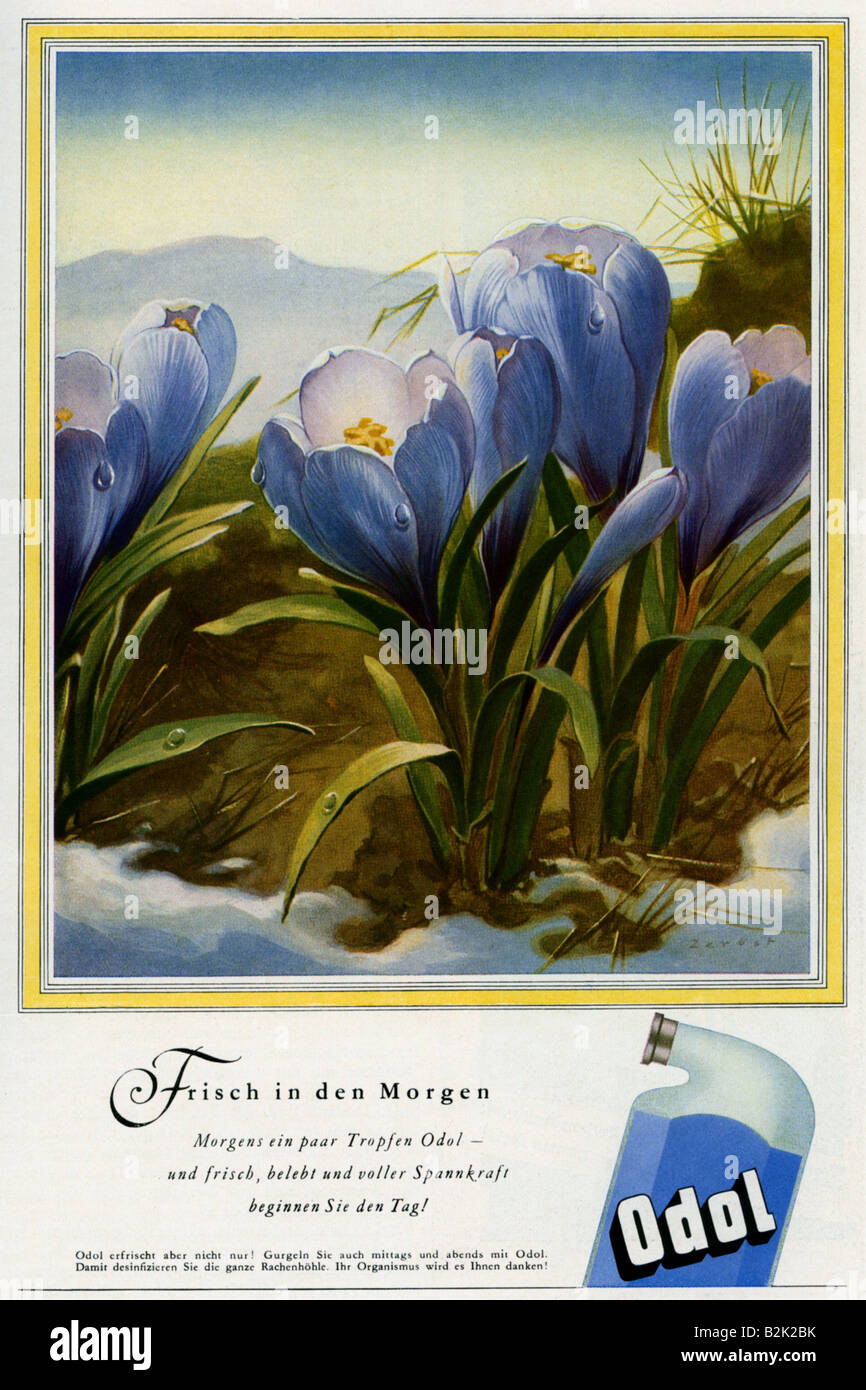 advertising, medicine, dental care, Odol mouthwash, advert, "Atlantis ...