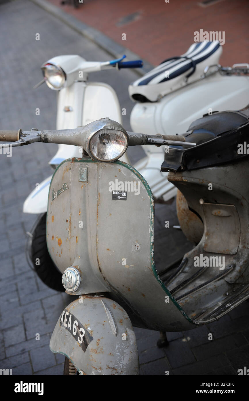 Mods vespa scooters hi-res stock photography and images - Alamy