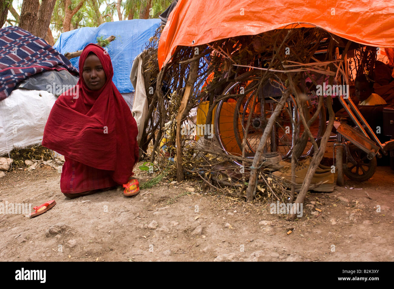 Life in a Somali refugee camp in Somali Region, Ethiopia, Africa Stock ...