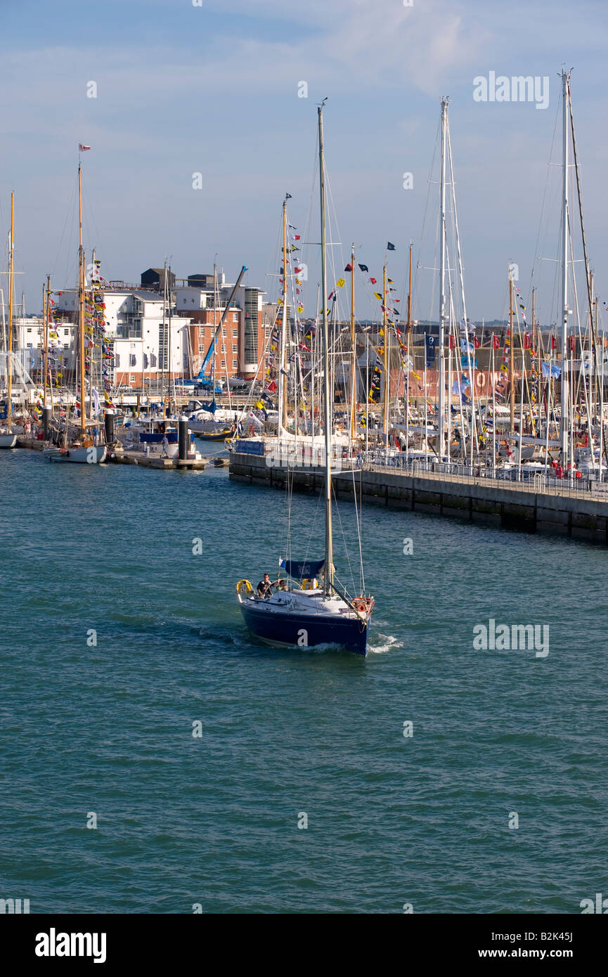 Port in East Cowes Isle of Wight United Kingdom Stock Photo - Alamy