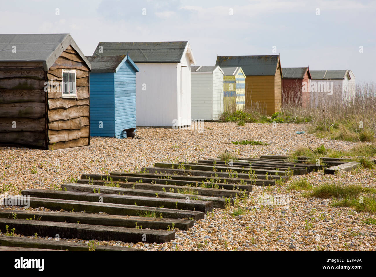 Kingsdown kent beach huts hi-res stock photography and images - Alamy