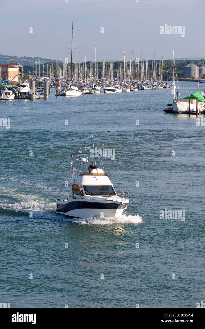 Port in East Cowes Isle of Wight United Kingdom Stock Photo - Alamy