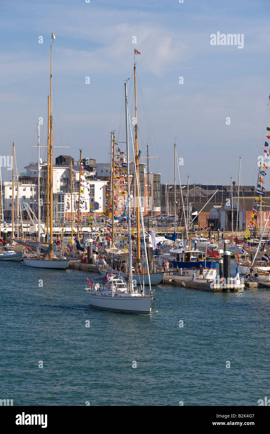 Port in East Cowes Isle of Wight United Kingdom Stock Photo - Alamy