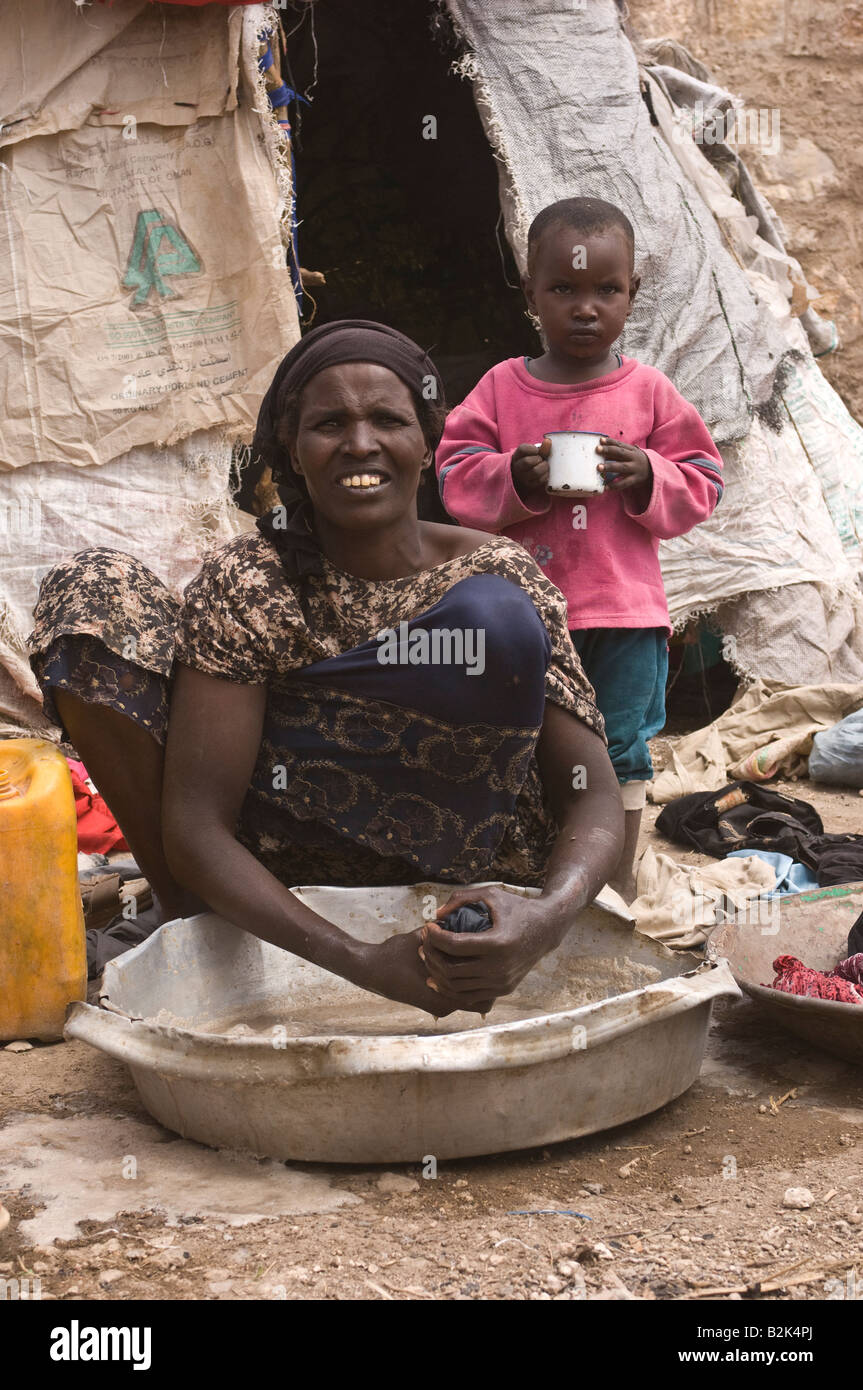 Life in a Somali refugee camp in Somali Region, Ethiopia, Africa Stock ...