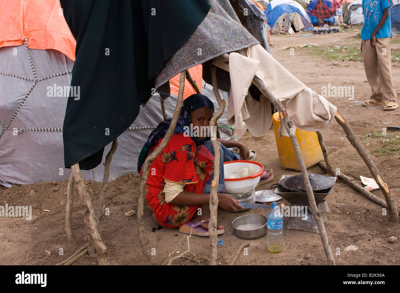 Life in a Somali refugee camp in Somali Region, Ethiopia, Africa Stock ...