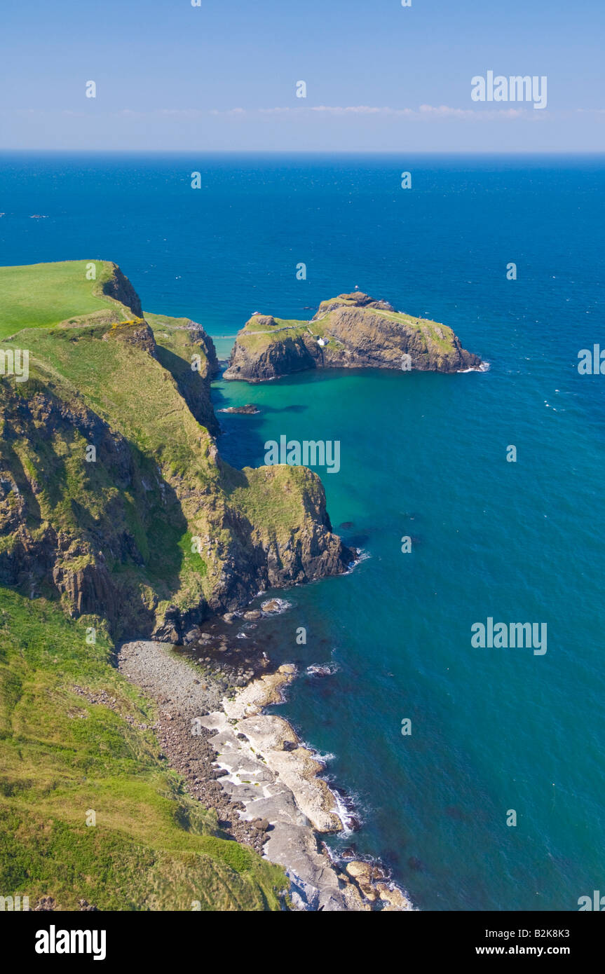 Carrick a rede rope bridge to Carrick island Larrybane bay Ballintoy ...