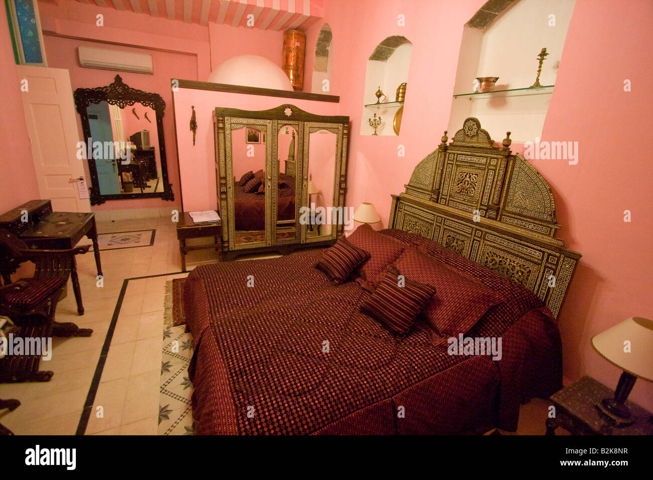 A Guest Bedroom Inside the Old Vine Hotel in the Old City in Damascus ...