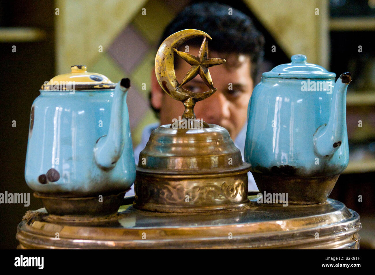 Making Coffee in An Nafura a Traditional Coffeehouse in the Old City in ...