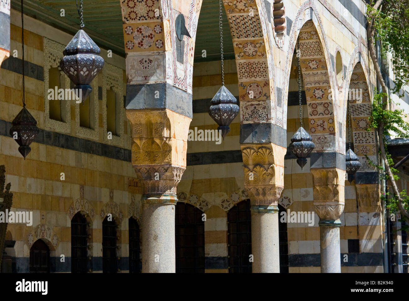 Lantern at Azem Palace in the Old City in Damascus Syria Stock Photo ...